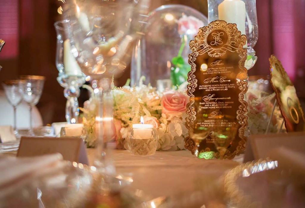 Laser Cut and Engraved Wedding Menus | Intricate Creations