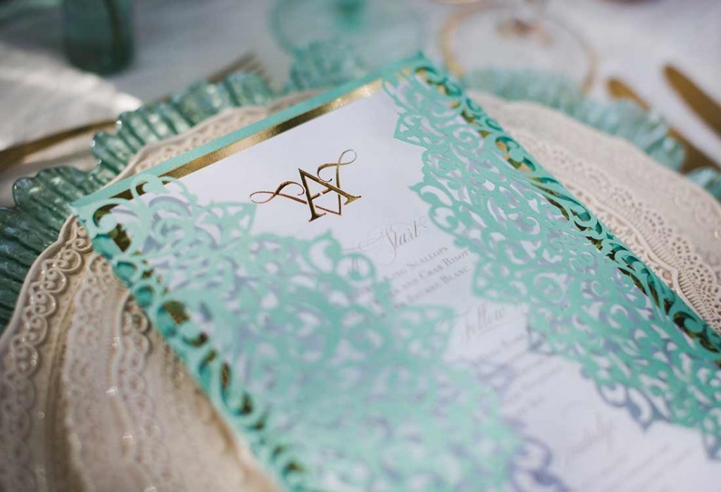 Laser Cut and Engraved Wedding Menus | Intricate Creations